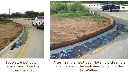 Erosion Control Logs & Wattles - Weed Free, Wood Mulch | EcoWattle